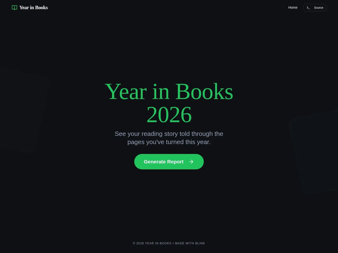 Year in Books Report