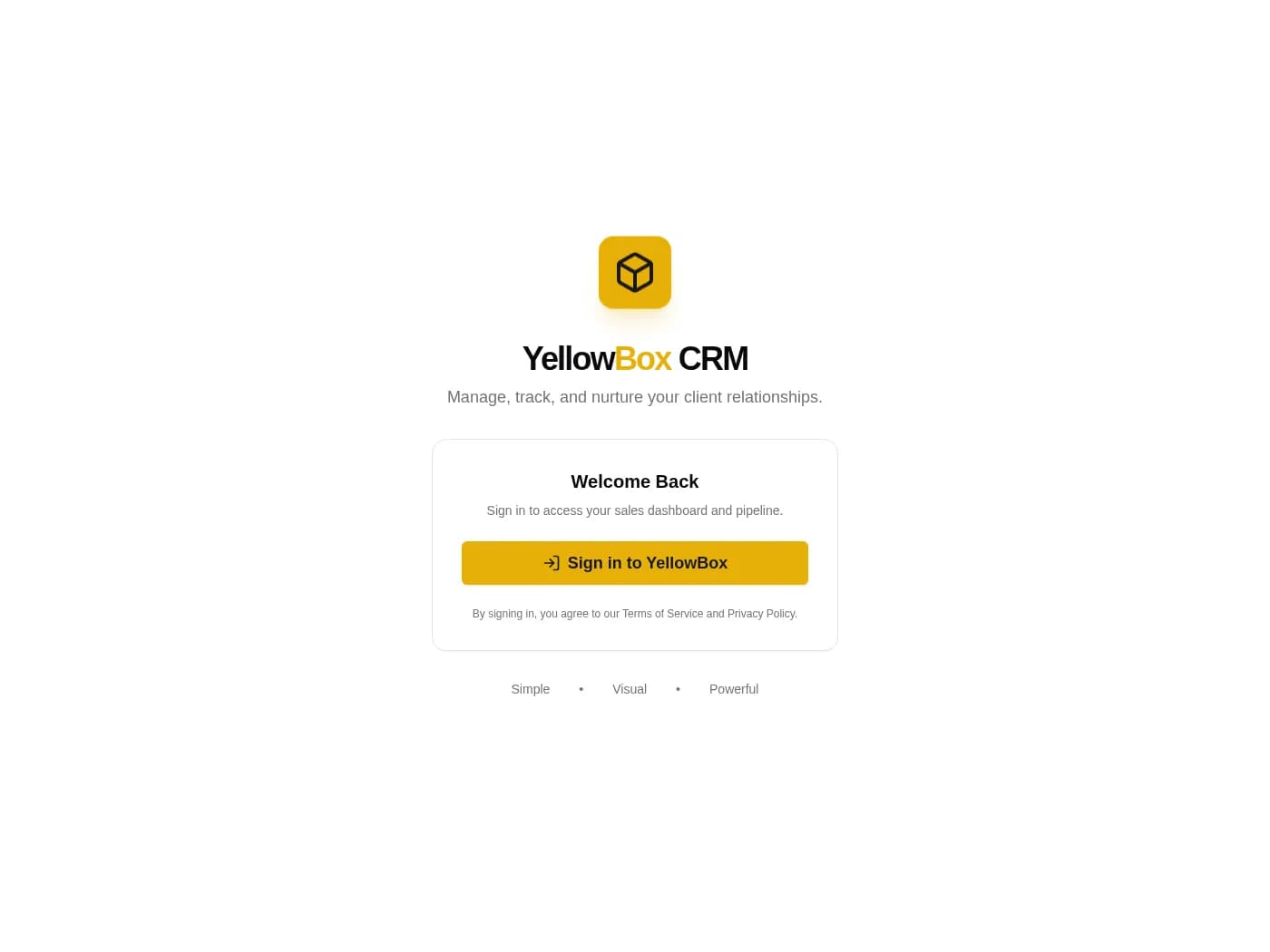 YellowBox CRM