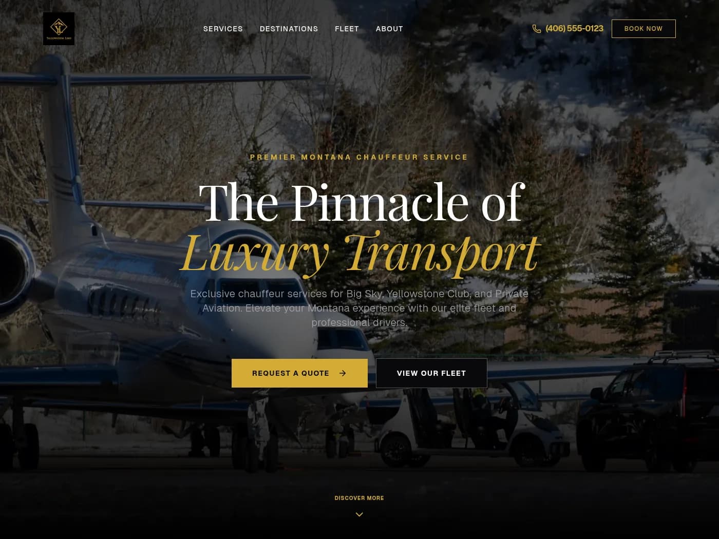 Yellowstone Limo Luxury Site