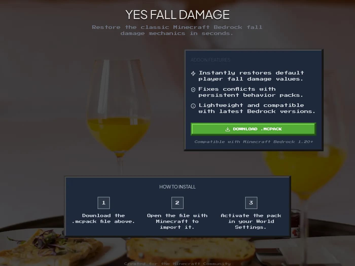 Yes Fall Damage Addon