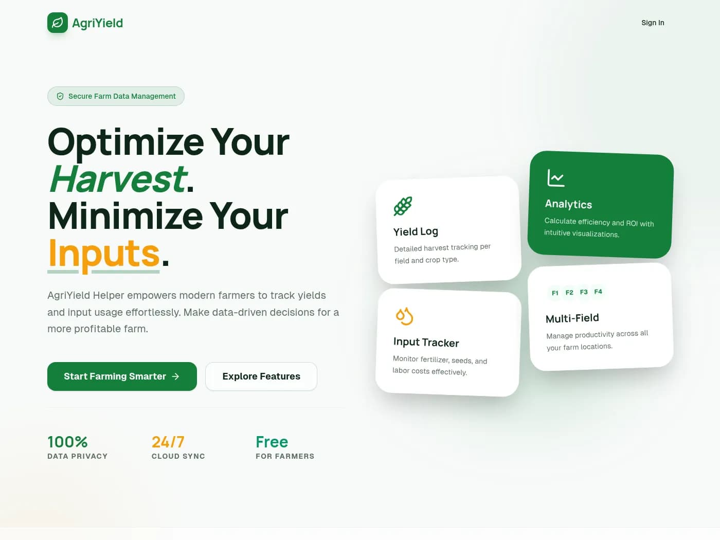AgriYield Helper