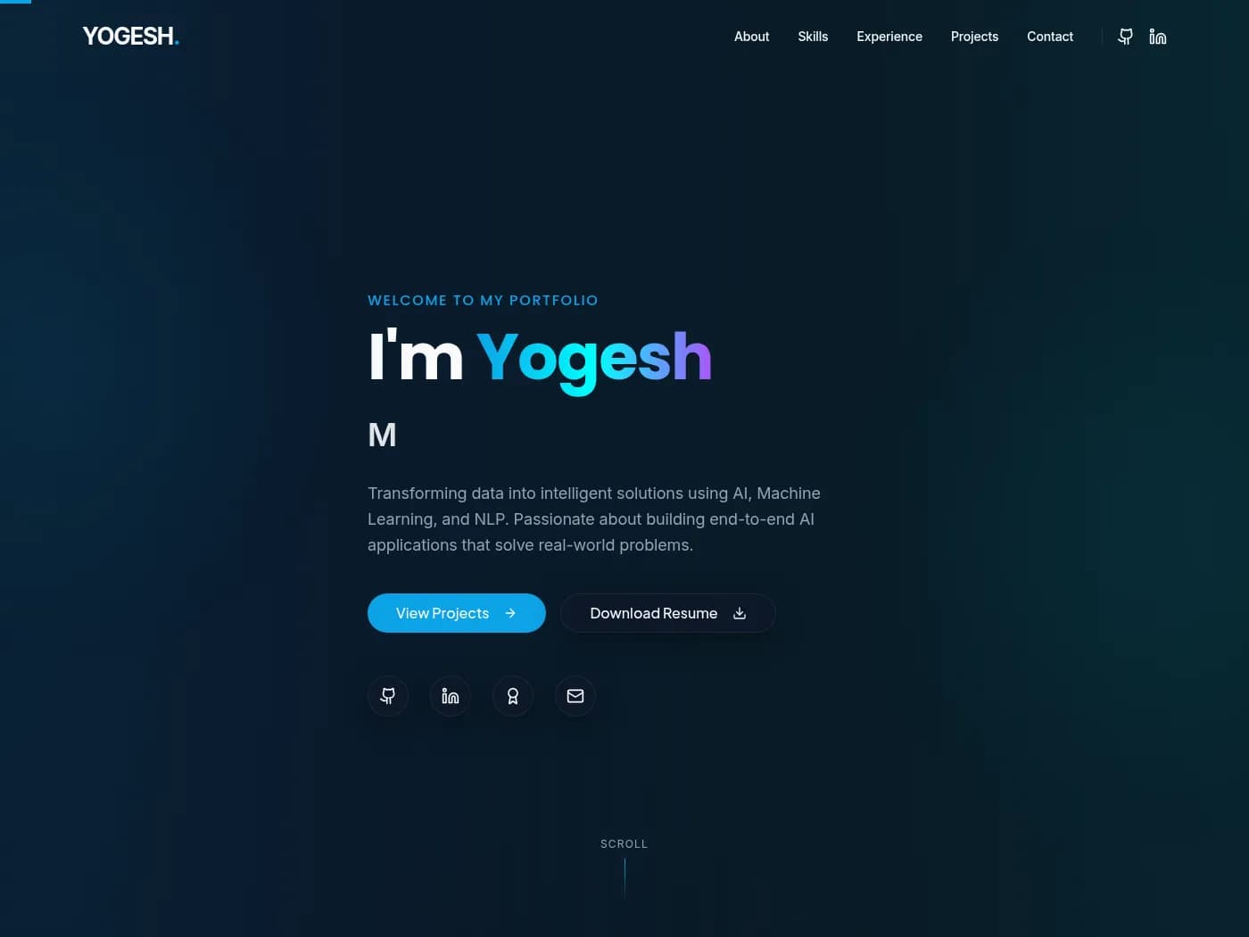 Yogesh AI Portfolio