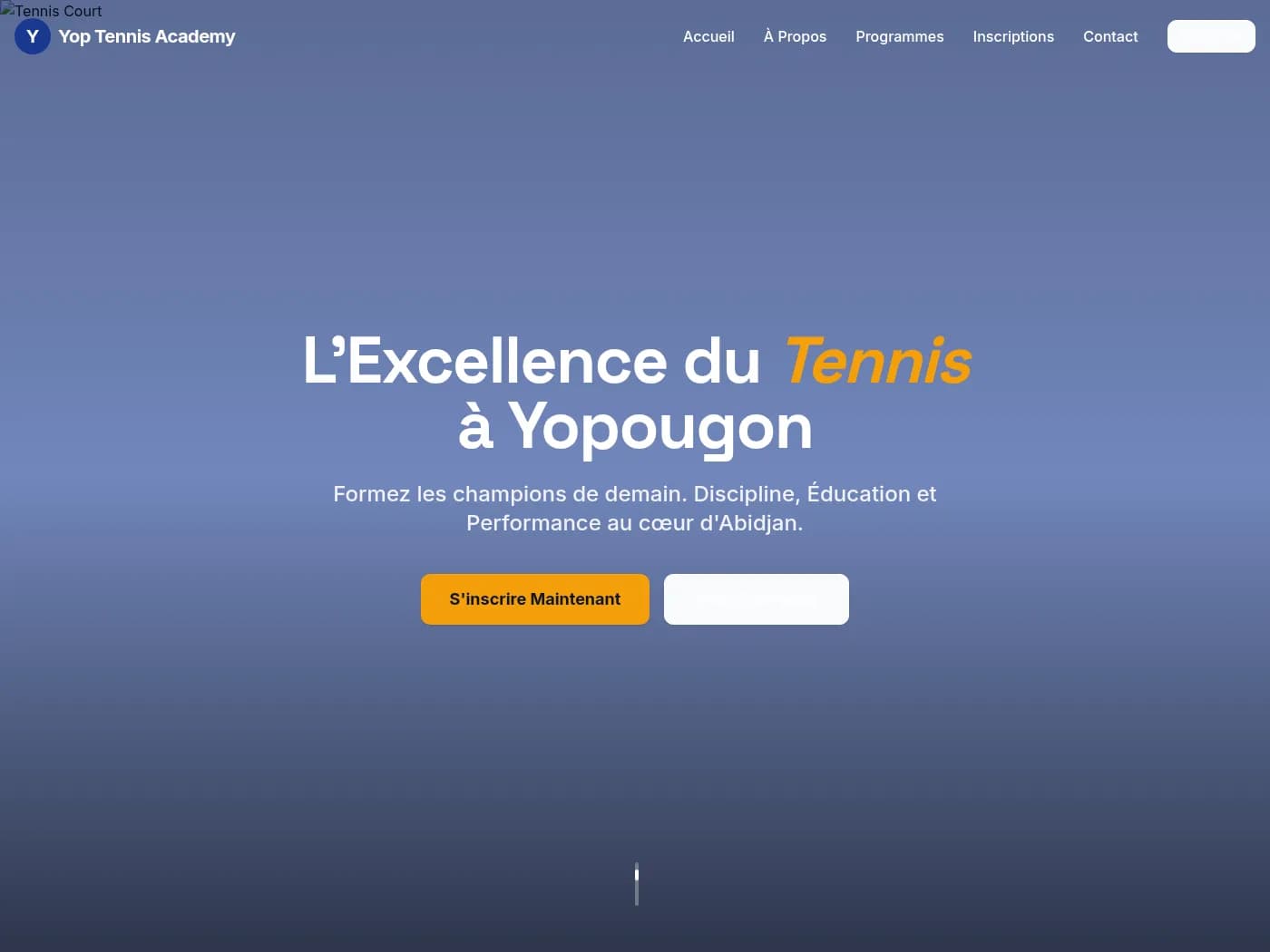 Yop Tennis Academy Web