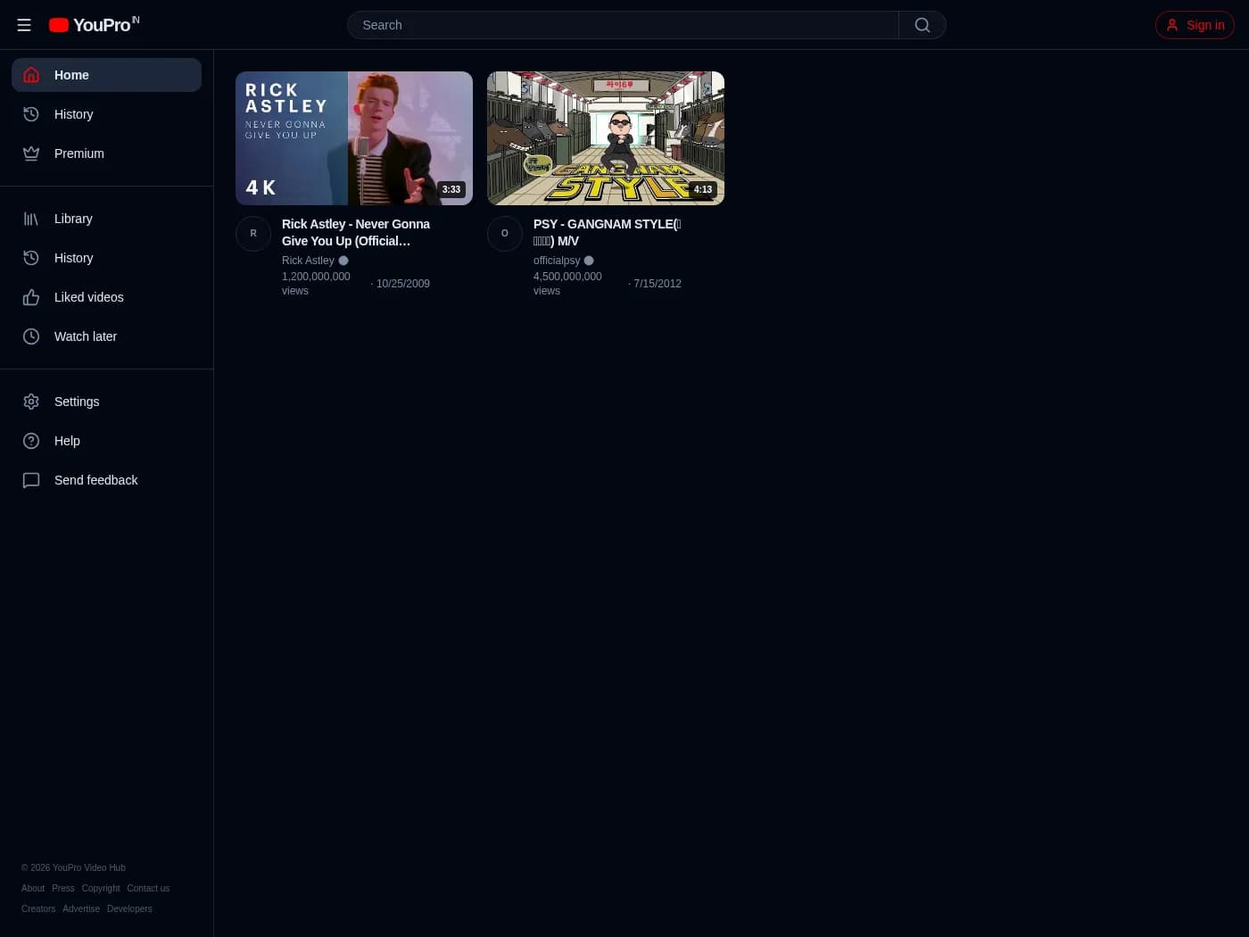 YouPro Premium Video Hub