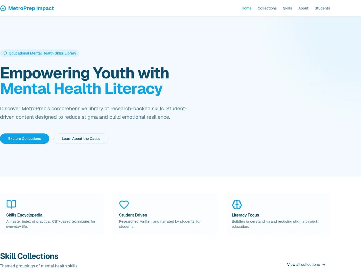MetroPrep Impact—Youth Mental Health