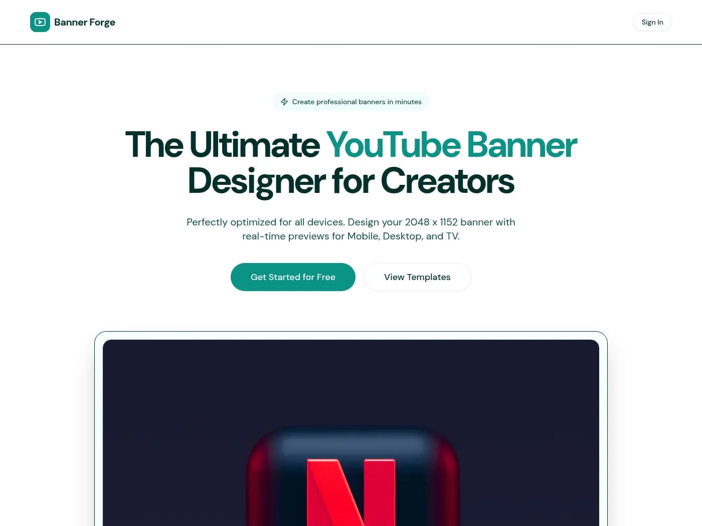 YouTube Banner Forge