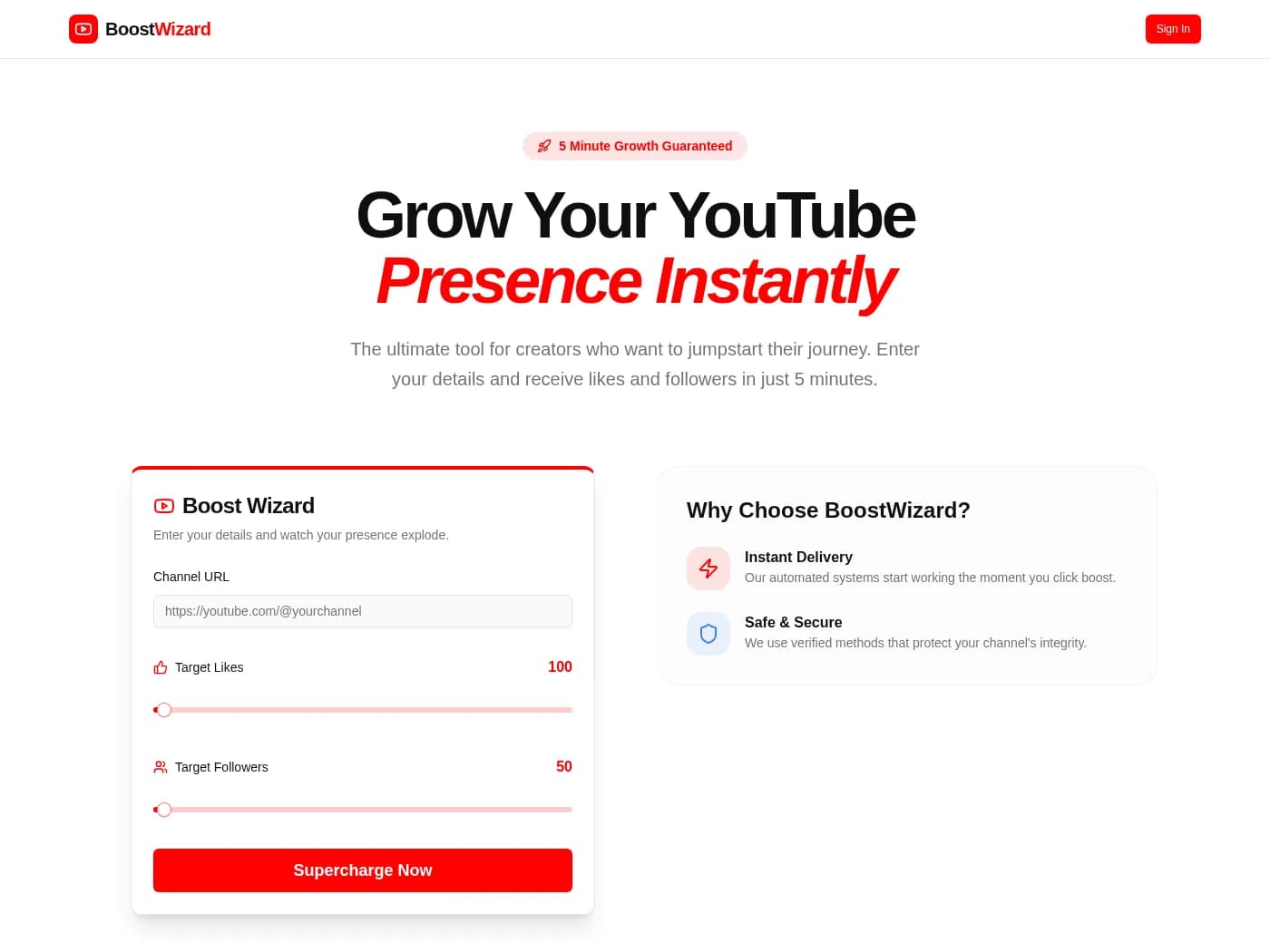 YouTube Boost Wizard