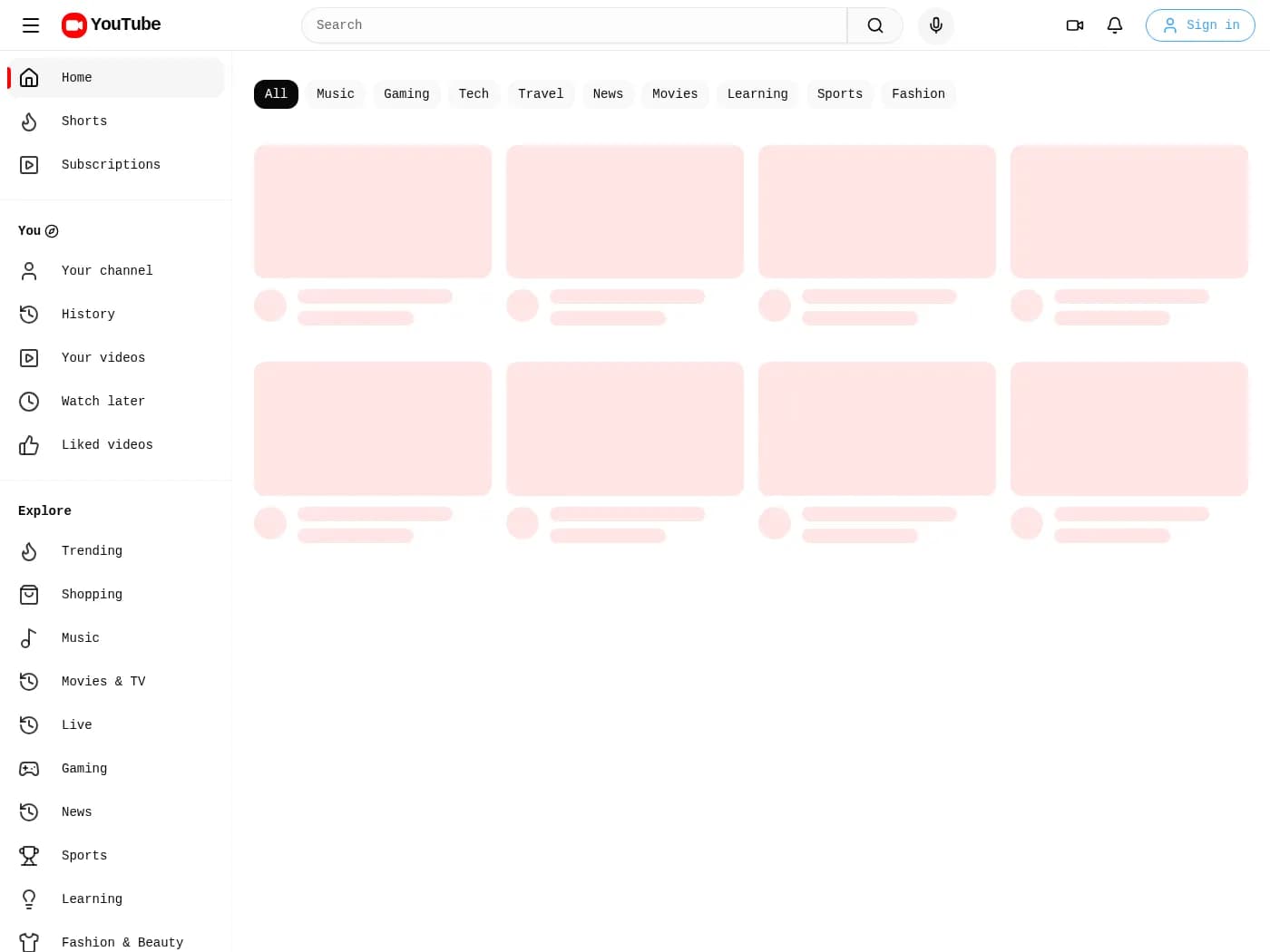 YouTube Clone