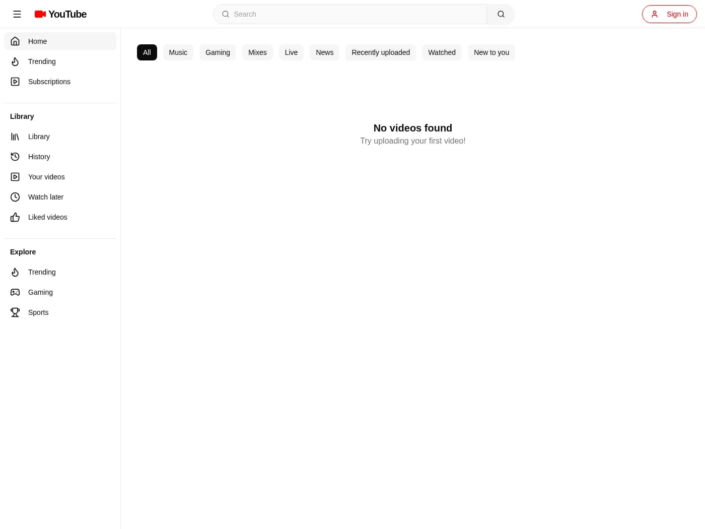 YouTube Clone