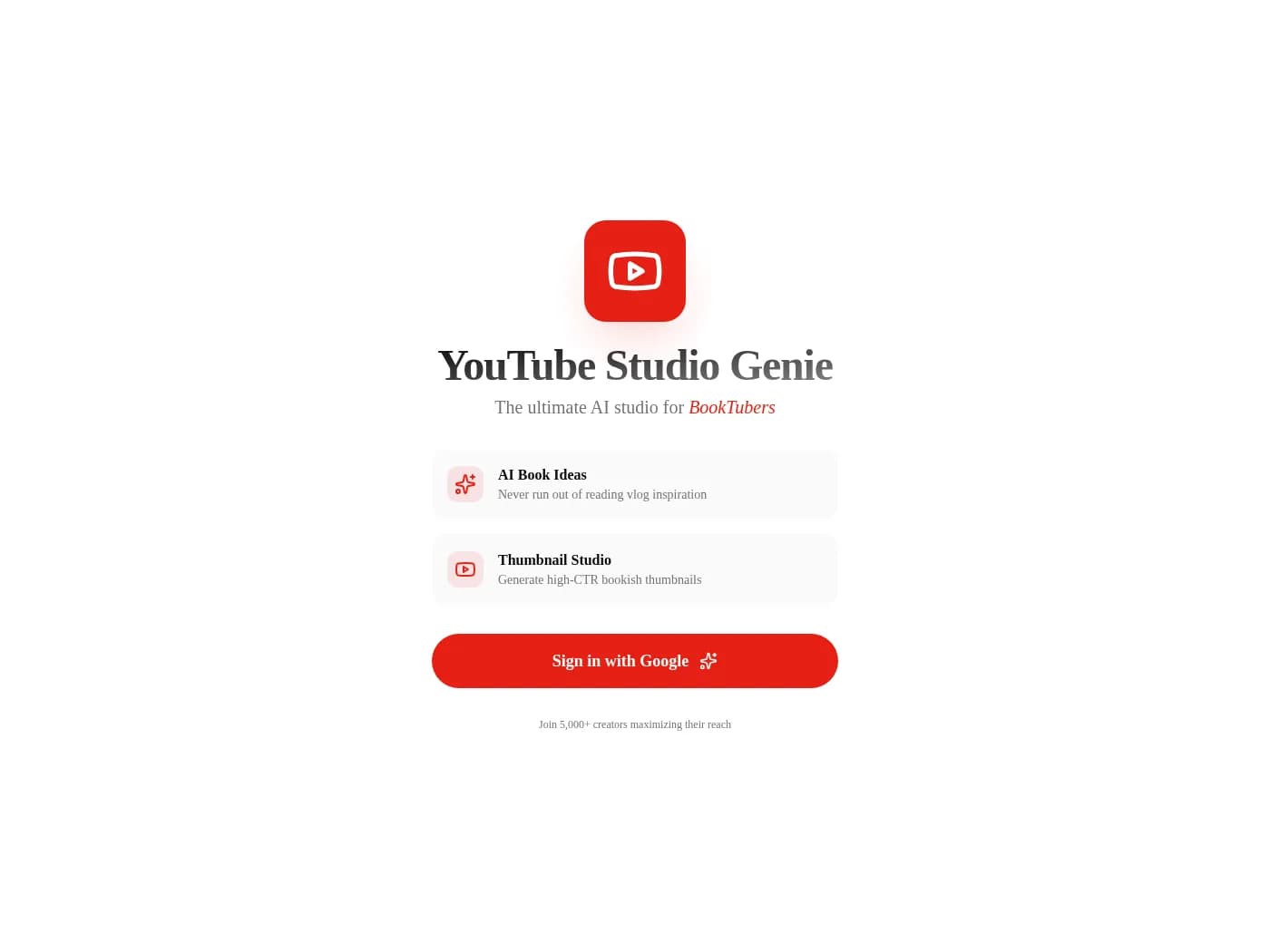 YouTube Studio Genie