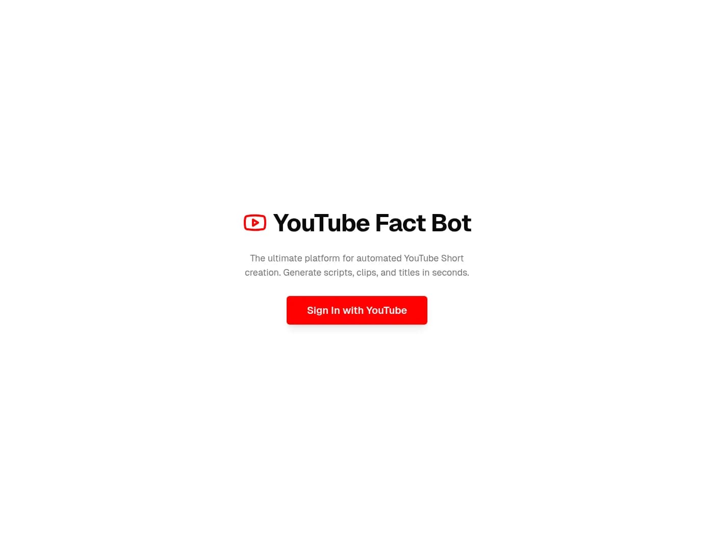 YouTube Fact Video Bot