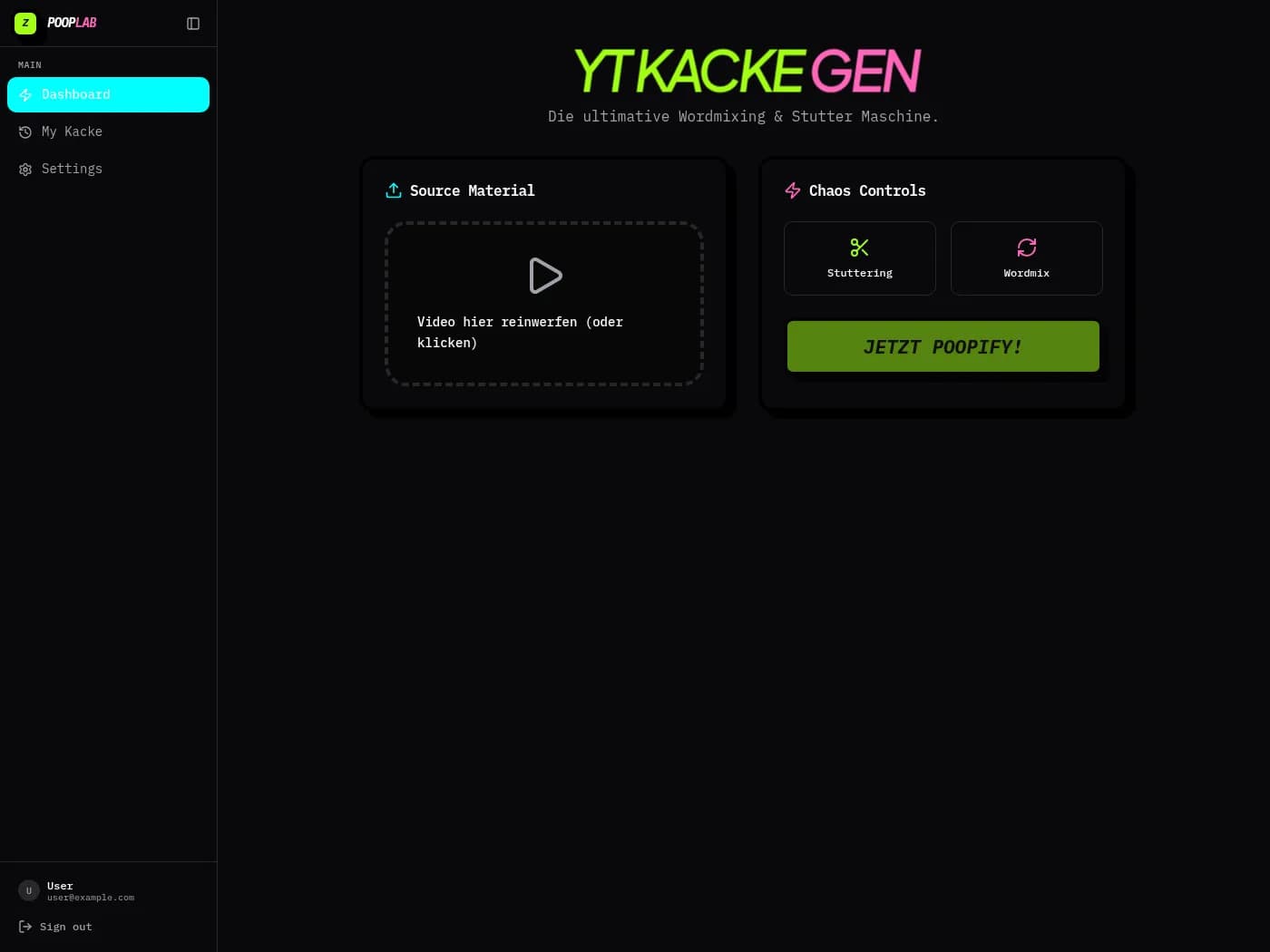 YT Kacke Generator