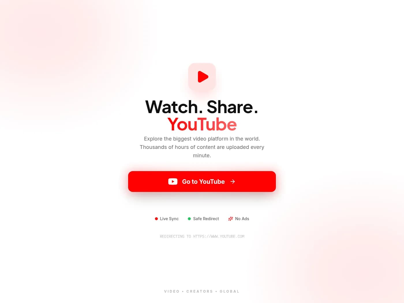 YouTube Link Button