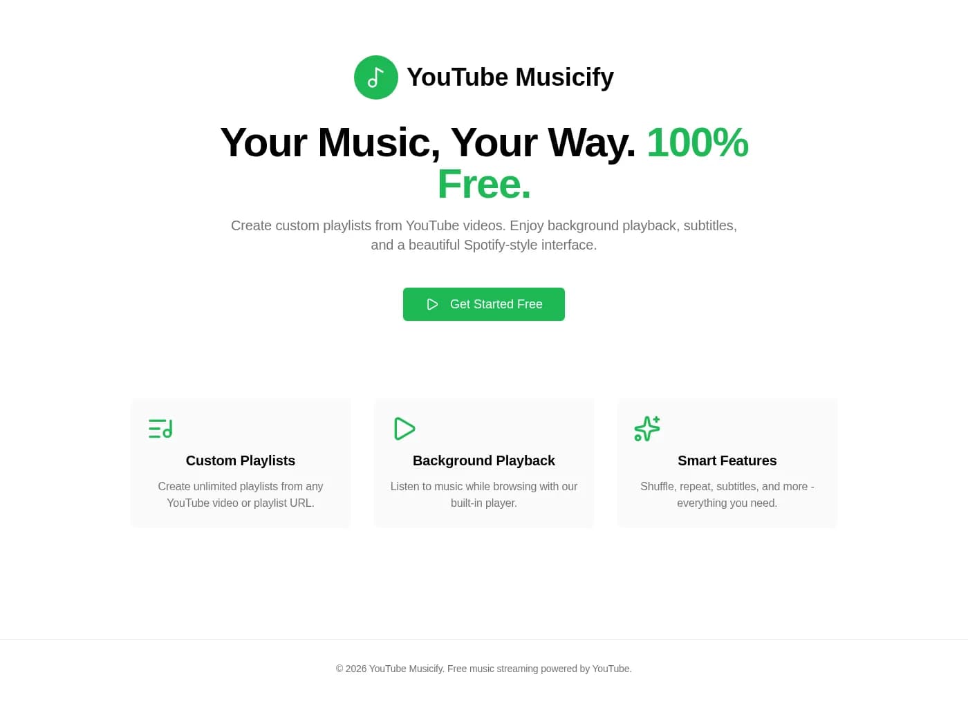 YouTube Musicify