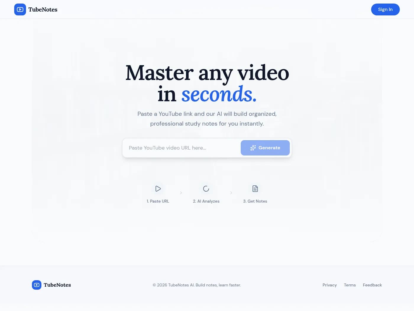 YouTube Note Maker
