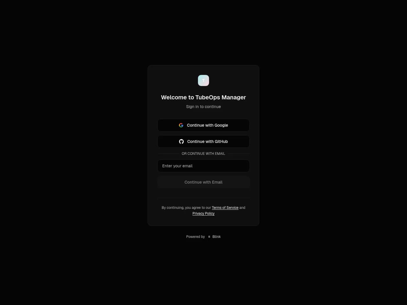 TubeOps Manager