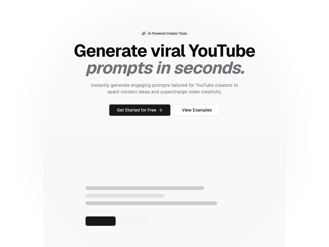 YouTube Prompt Generator