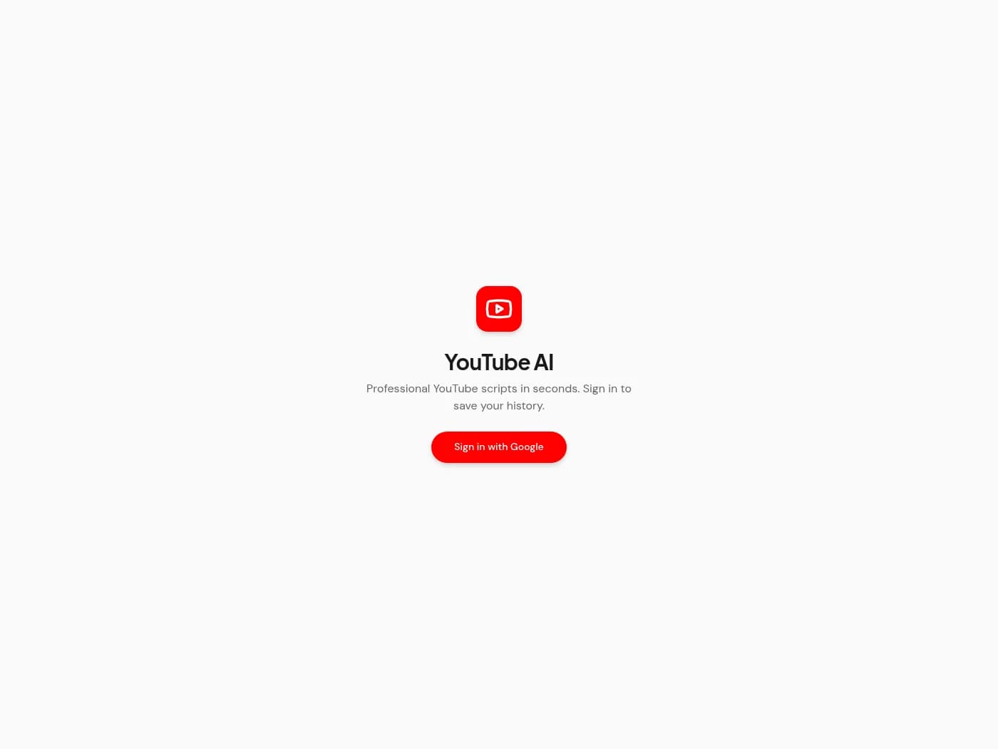 YouTube Script Generator