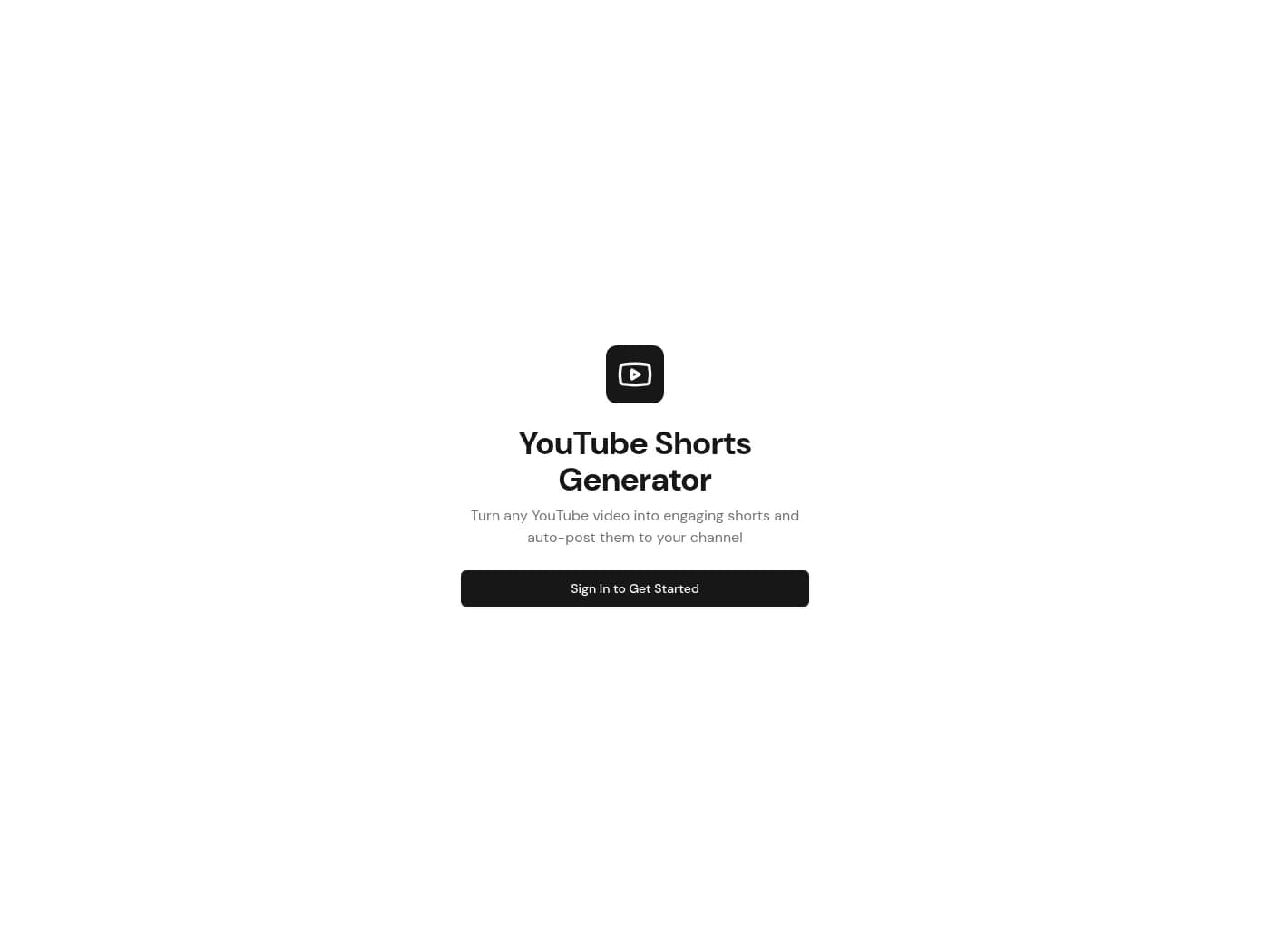 YouTube Shorts Generator