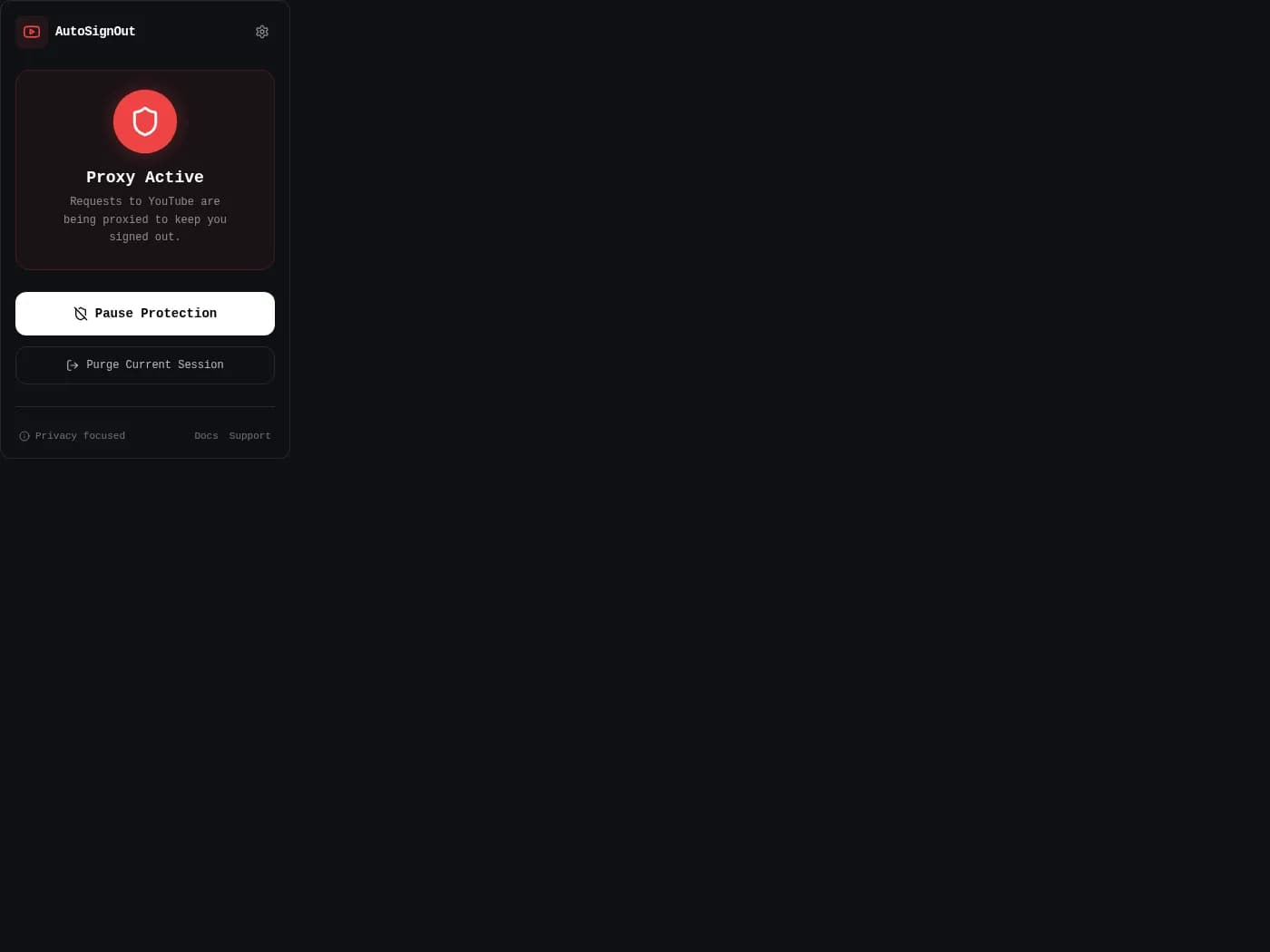 AutoSignOut for YouTube