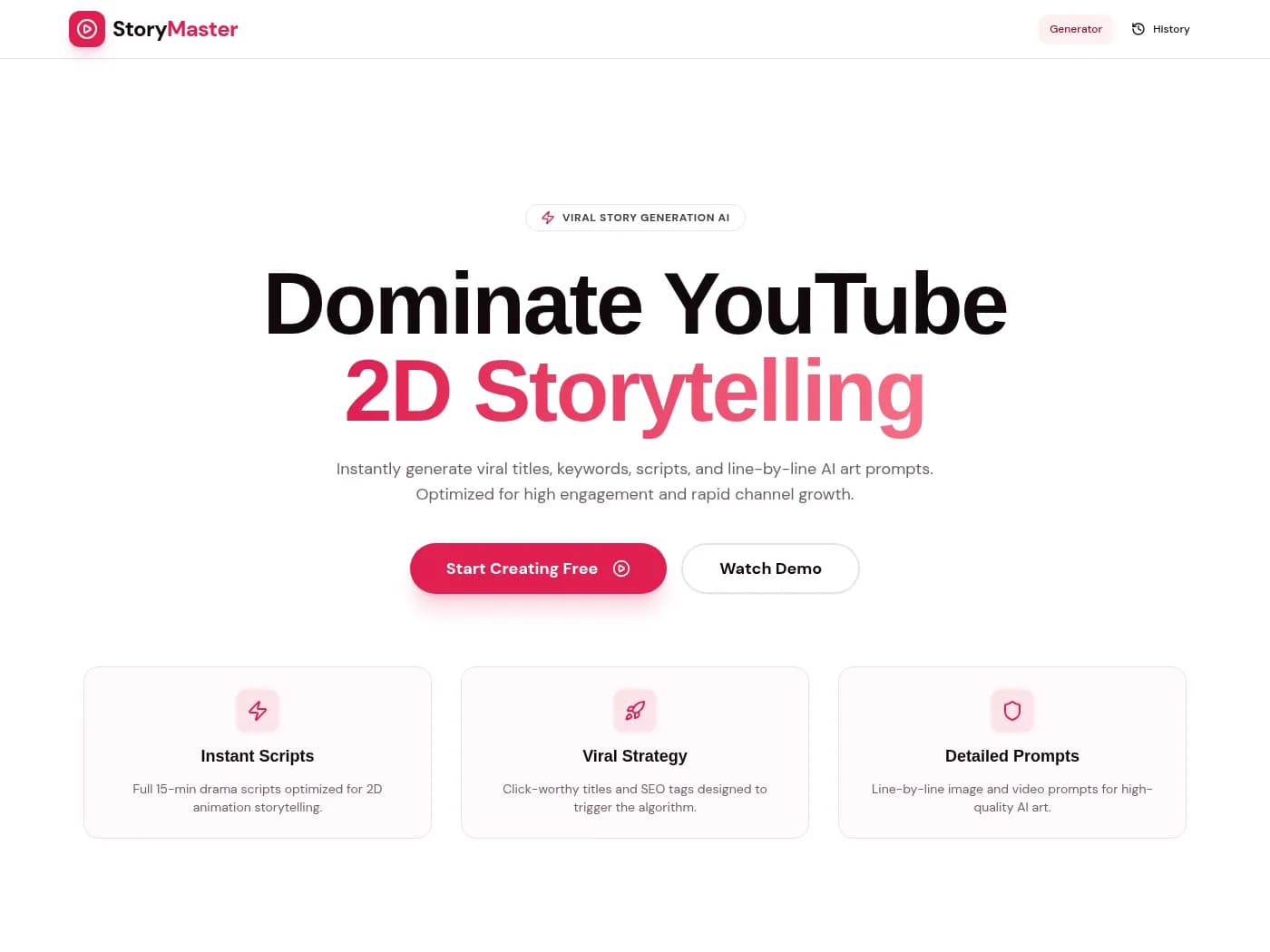 Viral 2D Story Master
