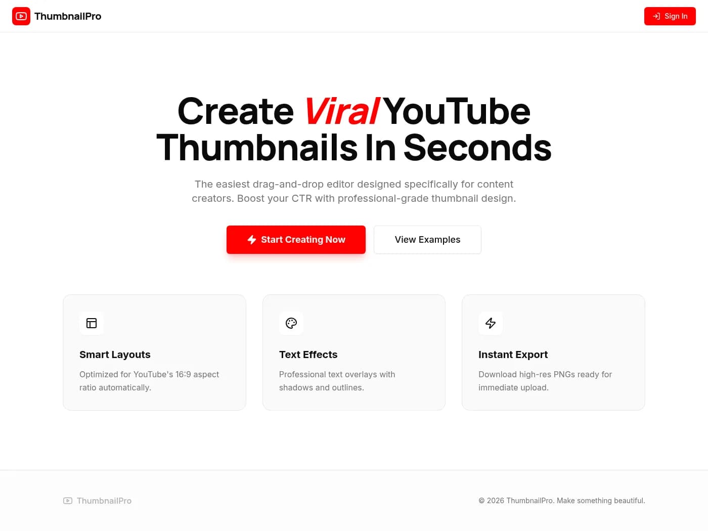 YouTube Thumbnail Maker