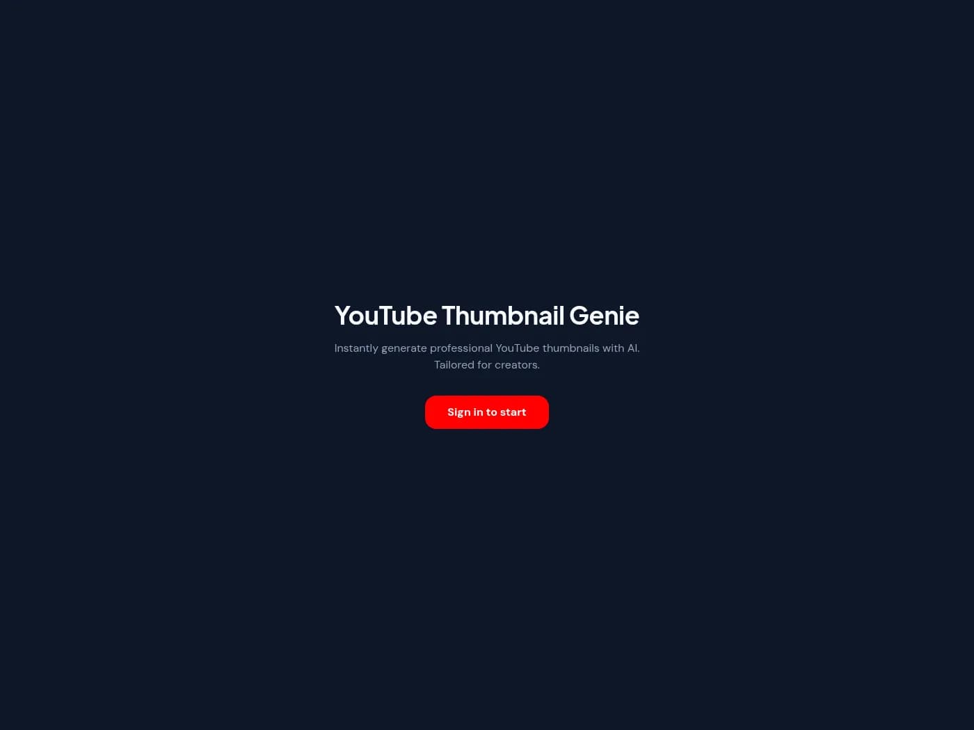 YouTube Thumbnail Genie