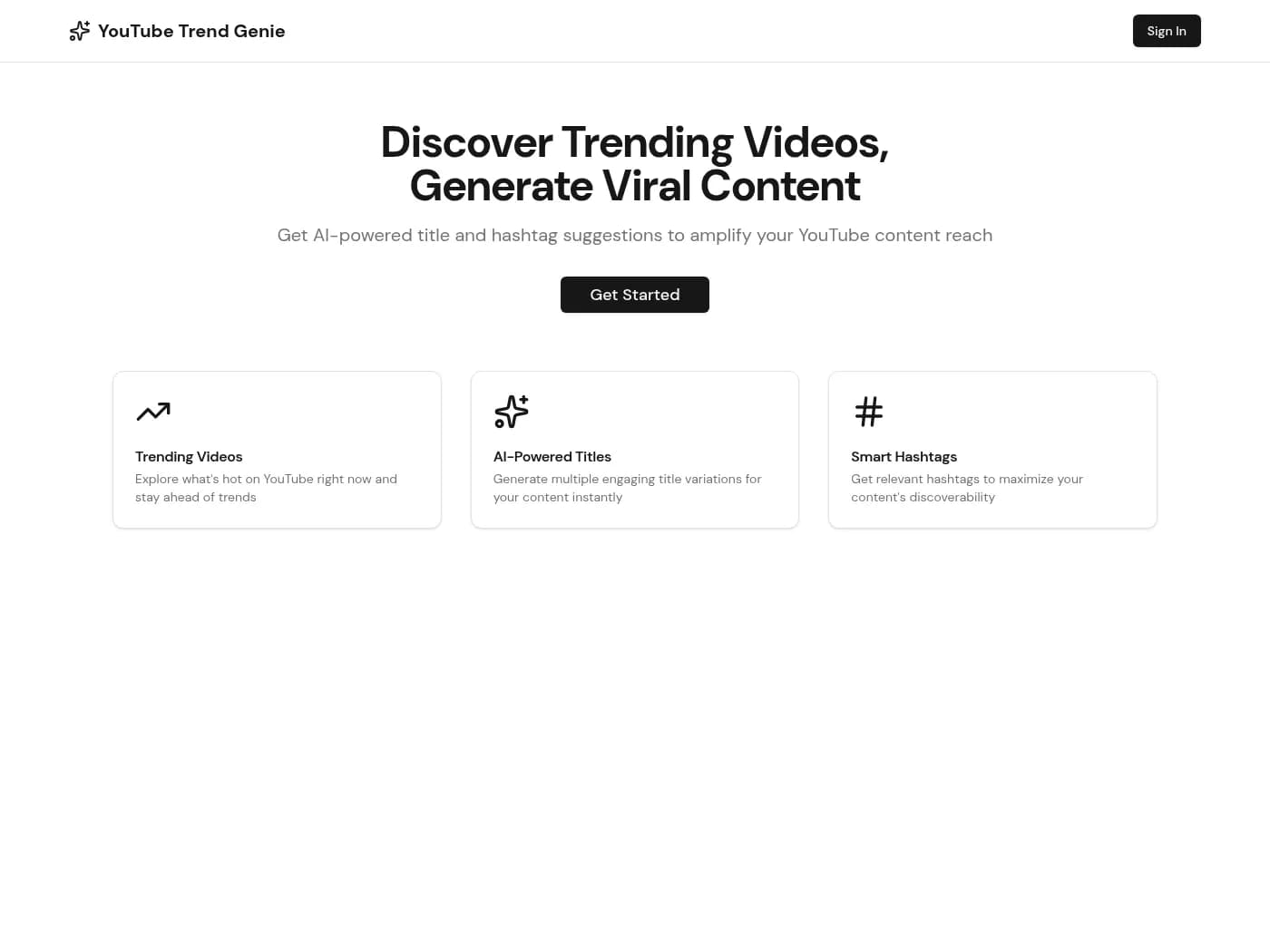 YouTube Trend Genie