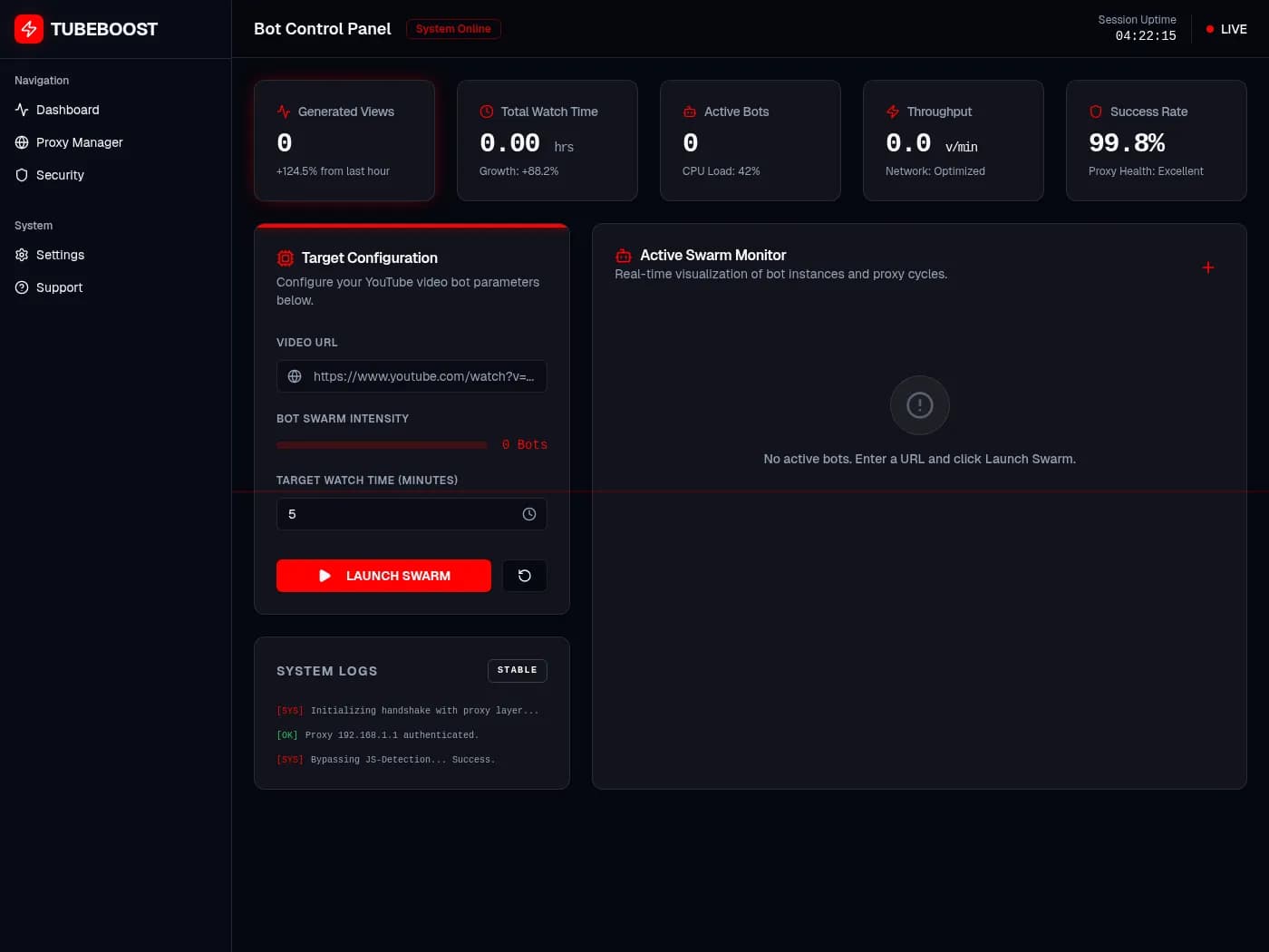 Unlimited YouTube Views Bot