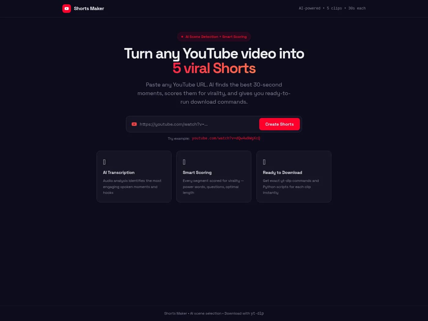 YouTube Shorts Maker
