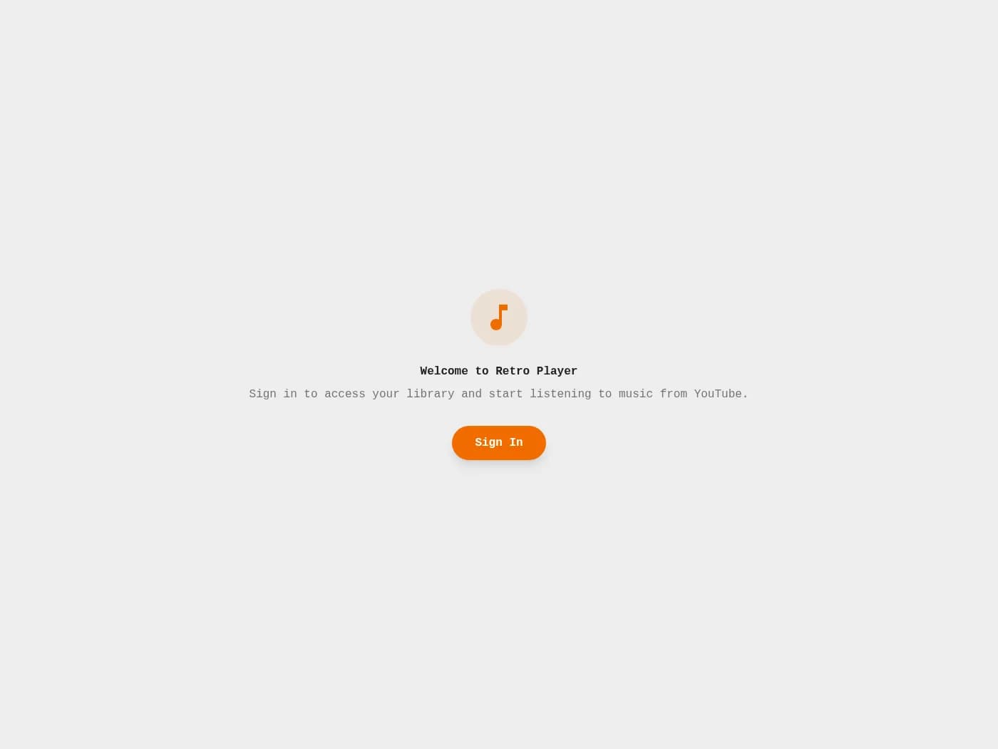 YTMusic Player Clone