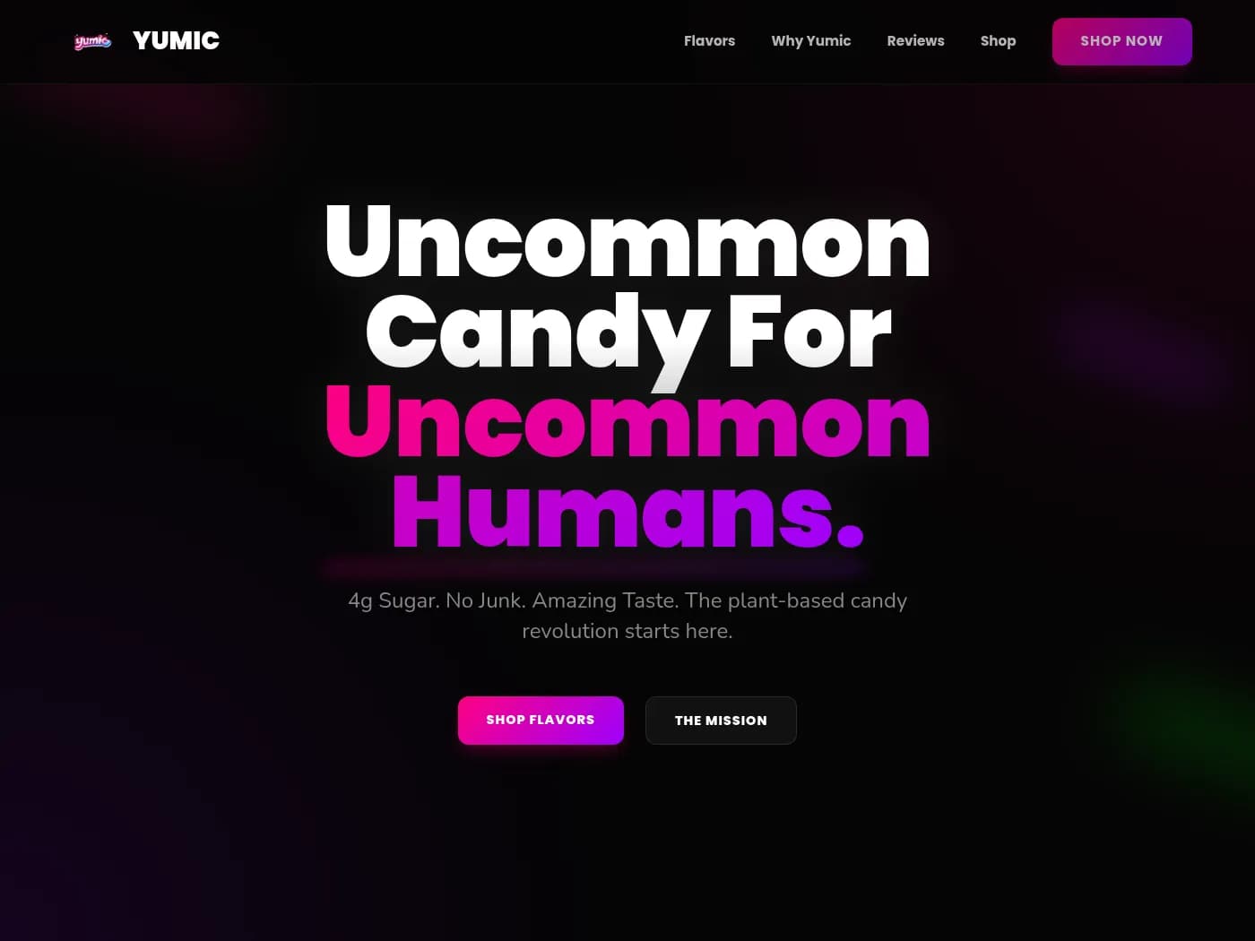 Yumic Uncommon Candy Site