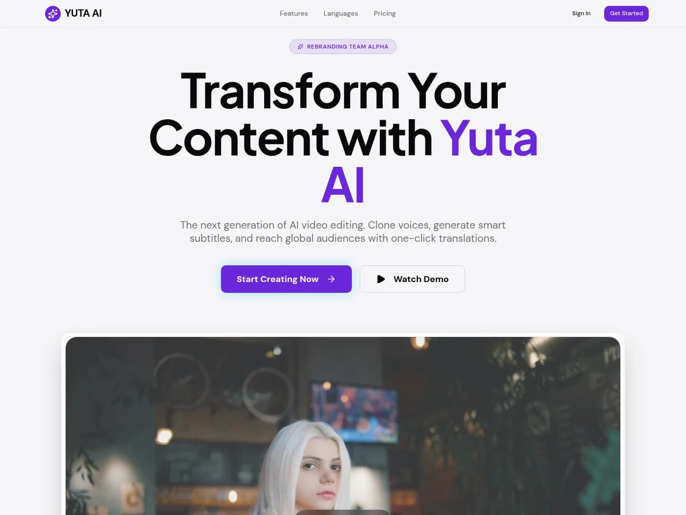 Yuta Landing Page