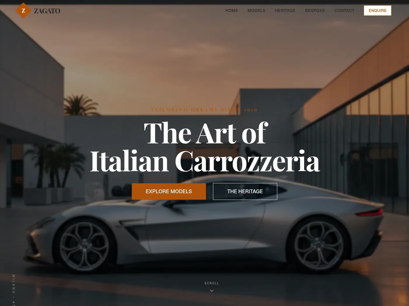 Zagato Website Redesign