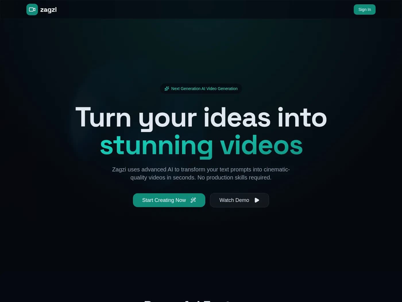 Zagzi AI Video Generator