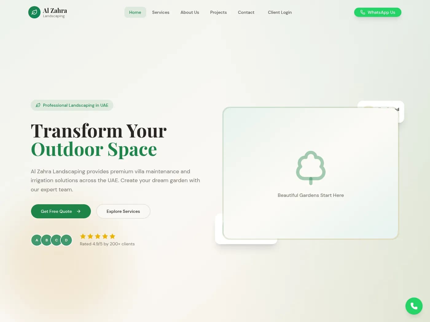 Al Zahra Landscaping Site