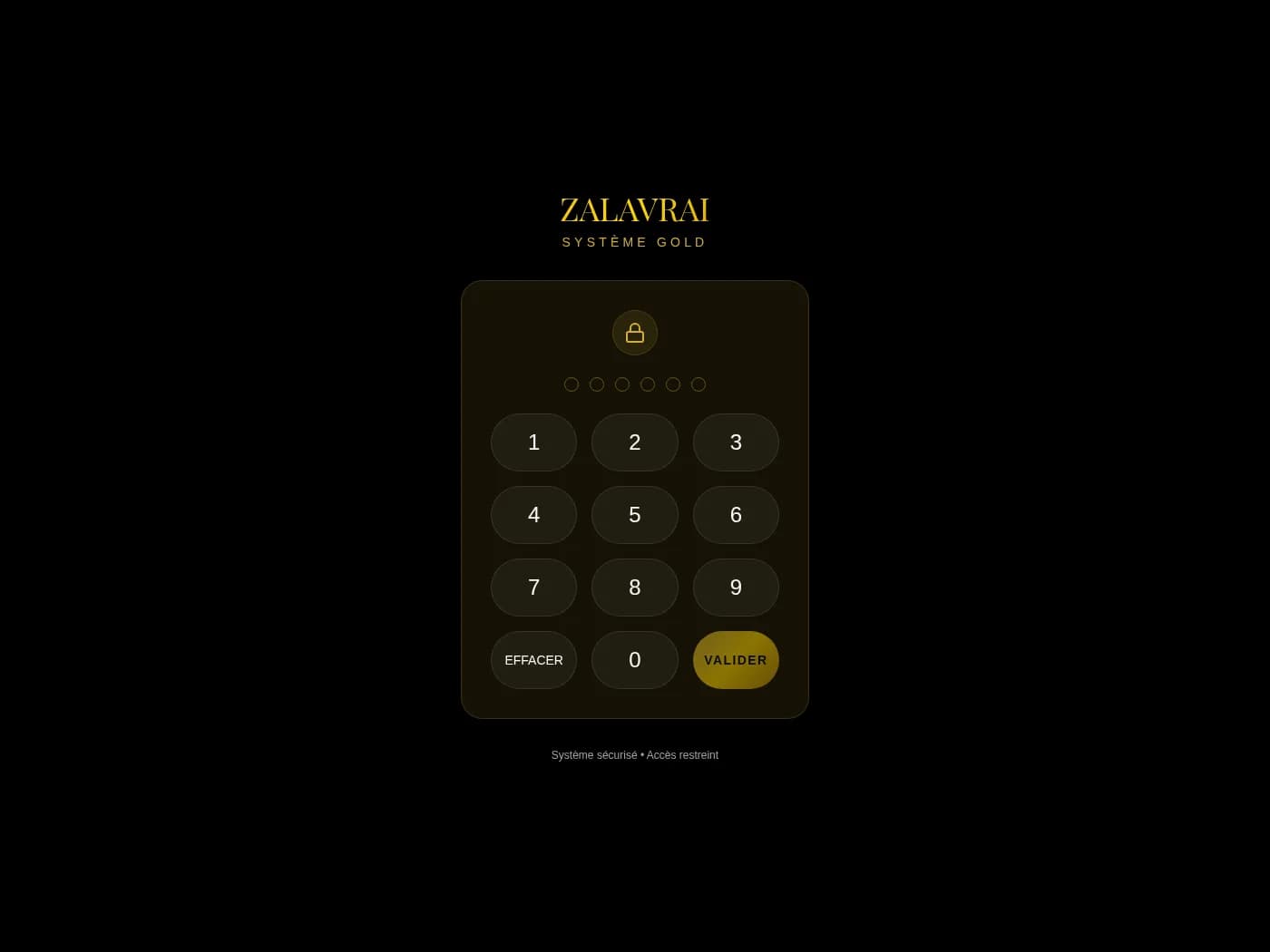 Zalavrai Système Gold