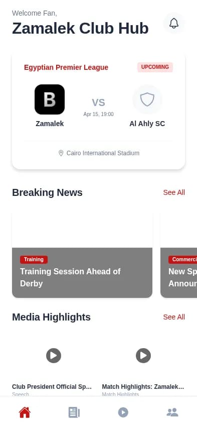 Zamalek Club Hub