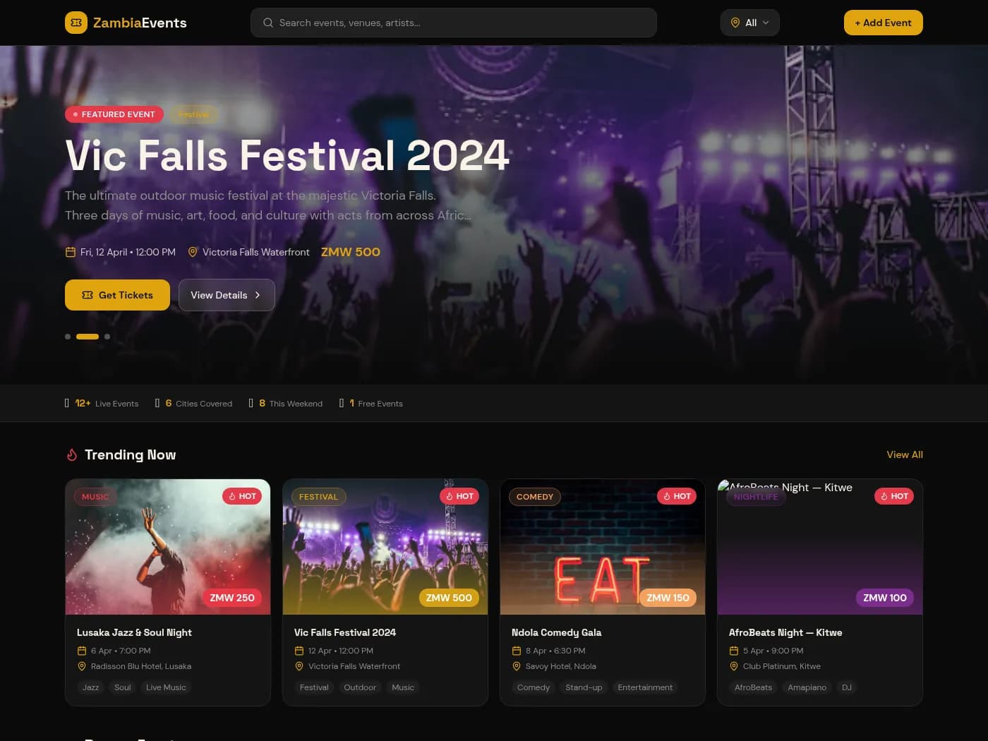 Zambia Event Explorer