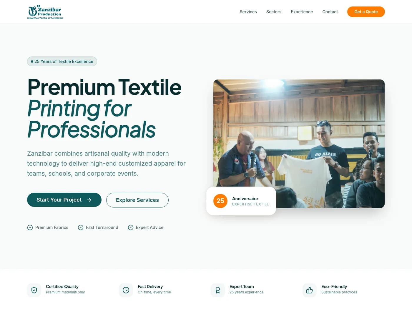 Zanzibar B2B Textile Web