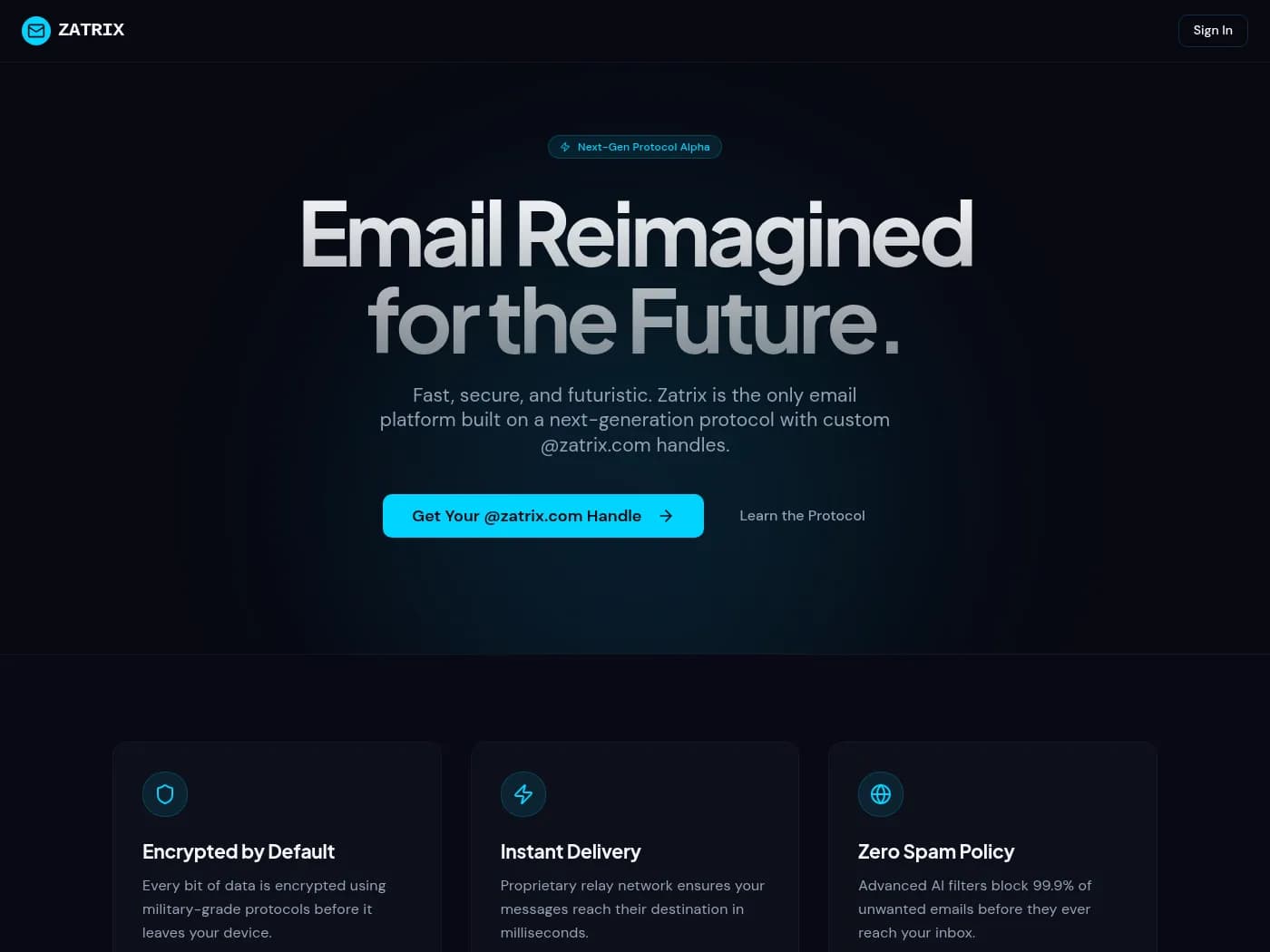 Zatrix Email Platform