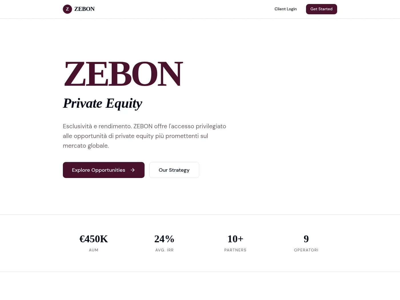 Zebòn Private Equity Hub