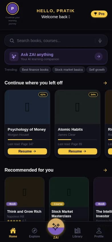 Zebralearn Home Experience