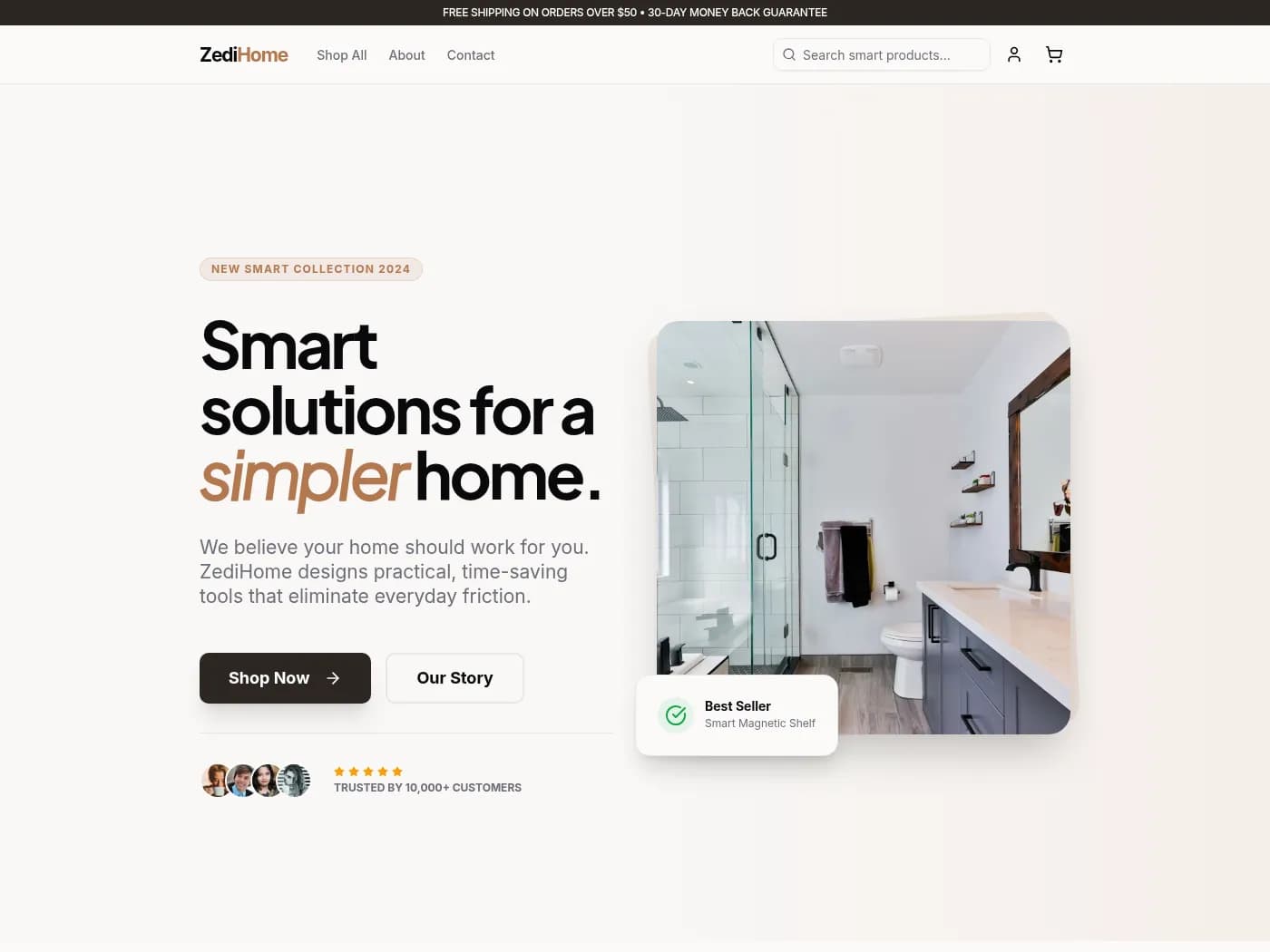 ZediHome E-Commerce Site
