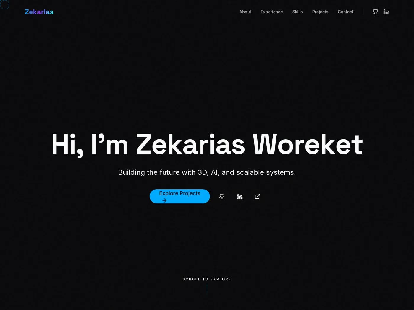 Zekarias 3D Portfolio