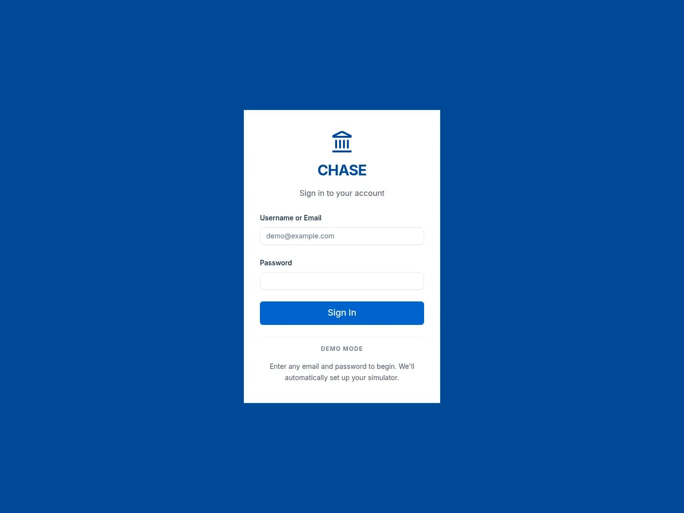 Chase Zelle Simulator
