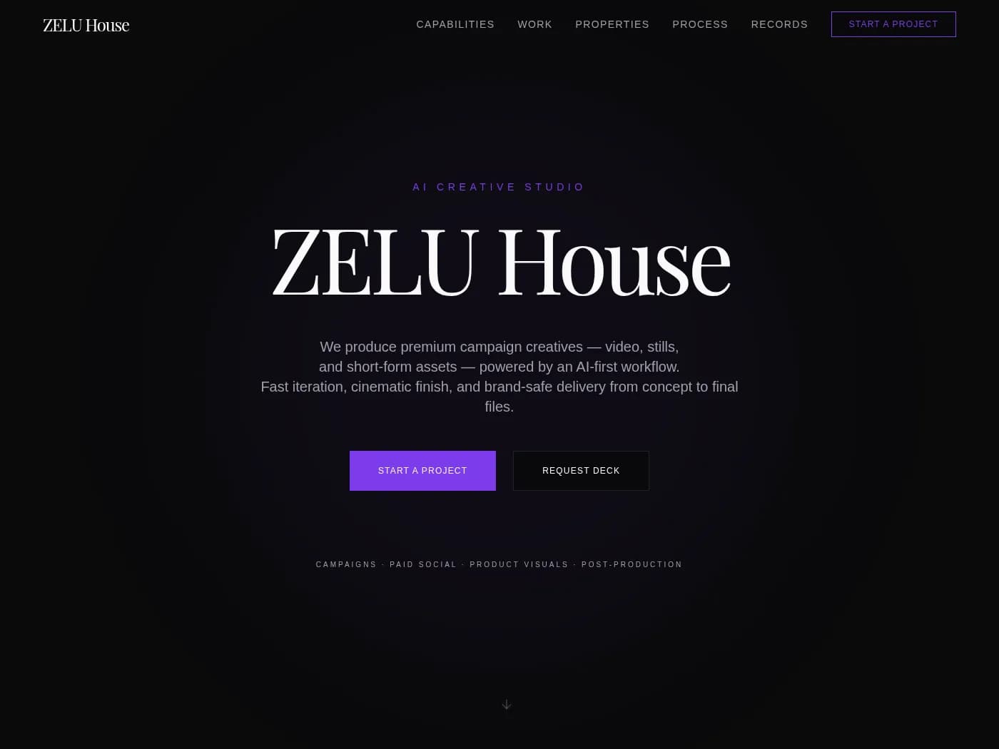 ZELU House Landing