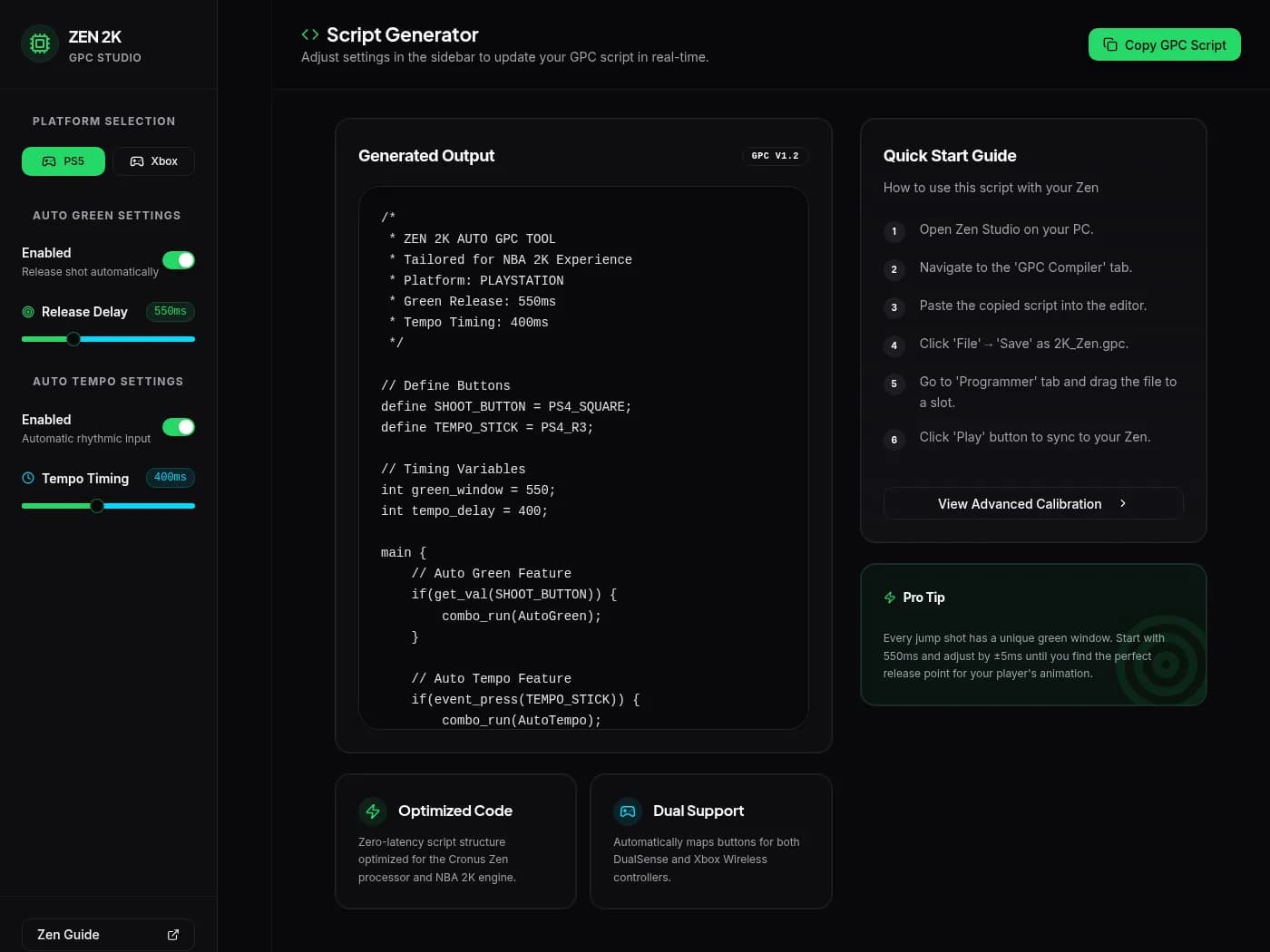 Zen 2K Auto GPC Tool