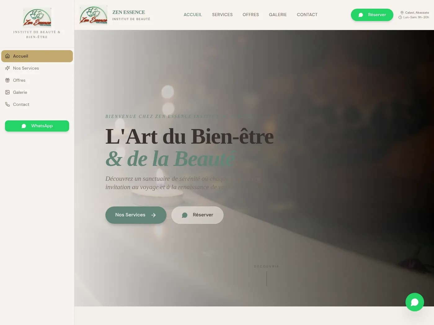 Zen Essence Web Experience