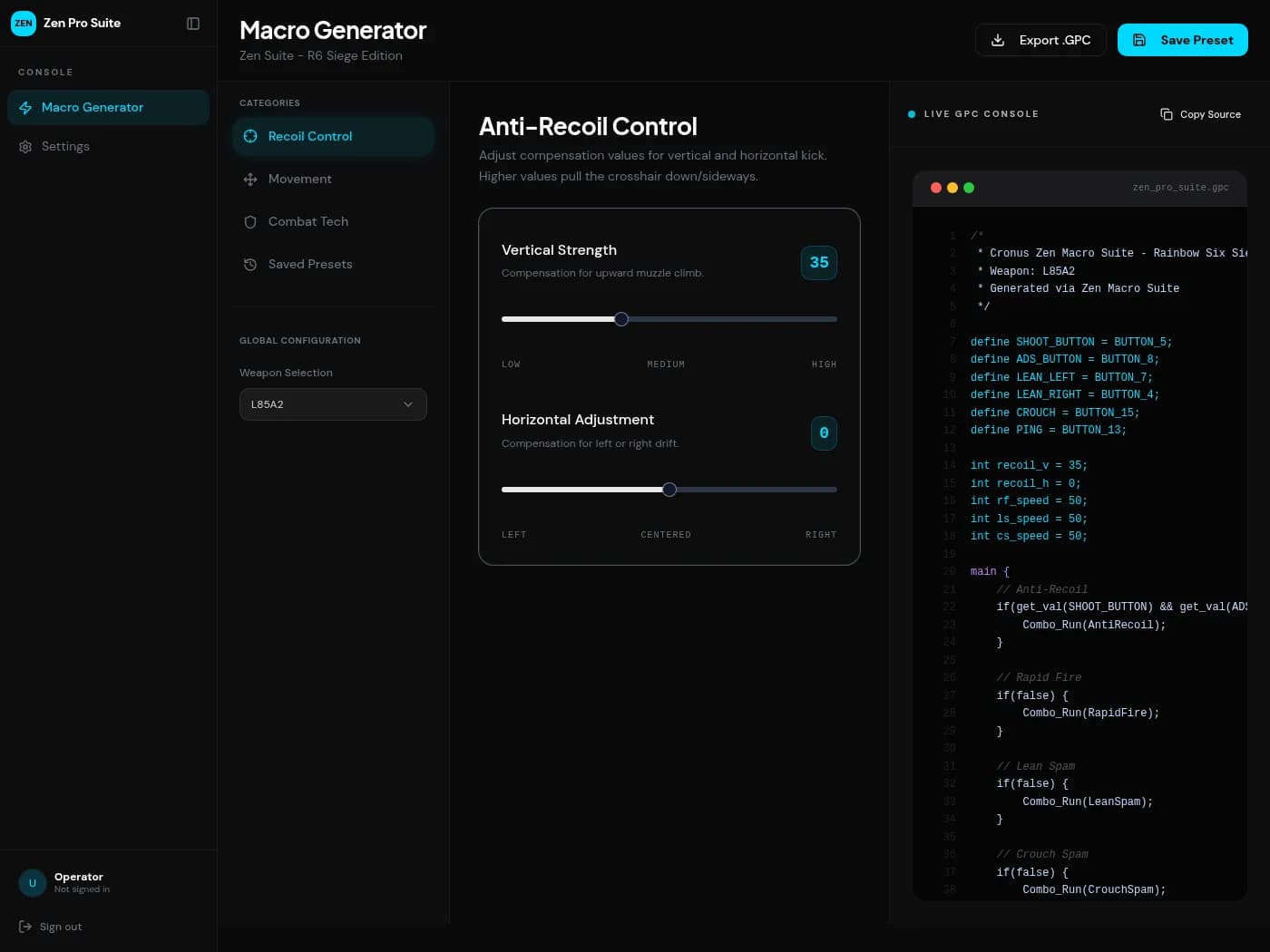 Cronus Zen Macro Suite